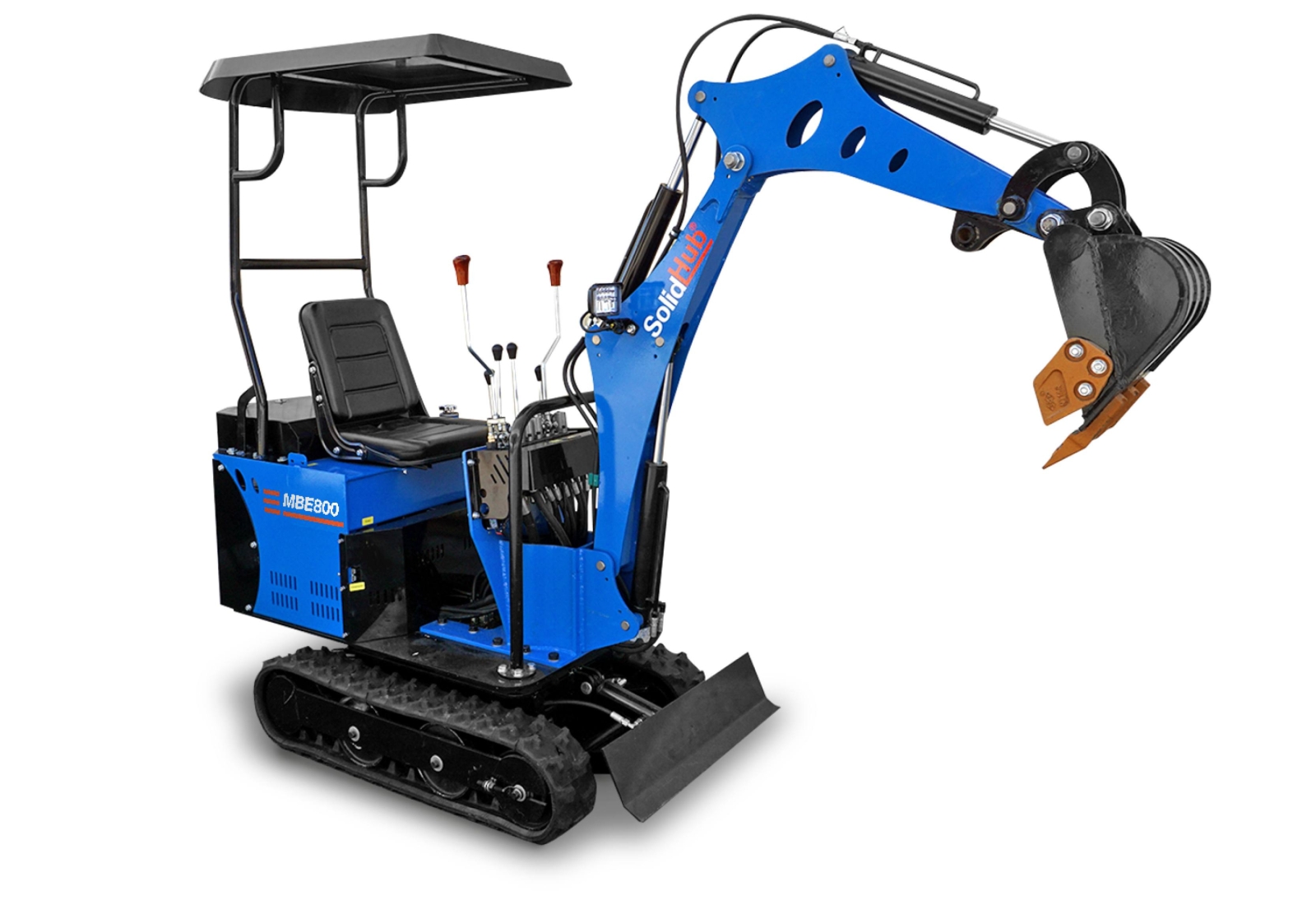 Fully electric mini excavator MBE800, B-goods, LI-ION battery, SolidHub