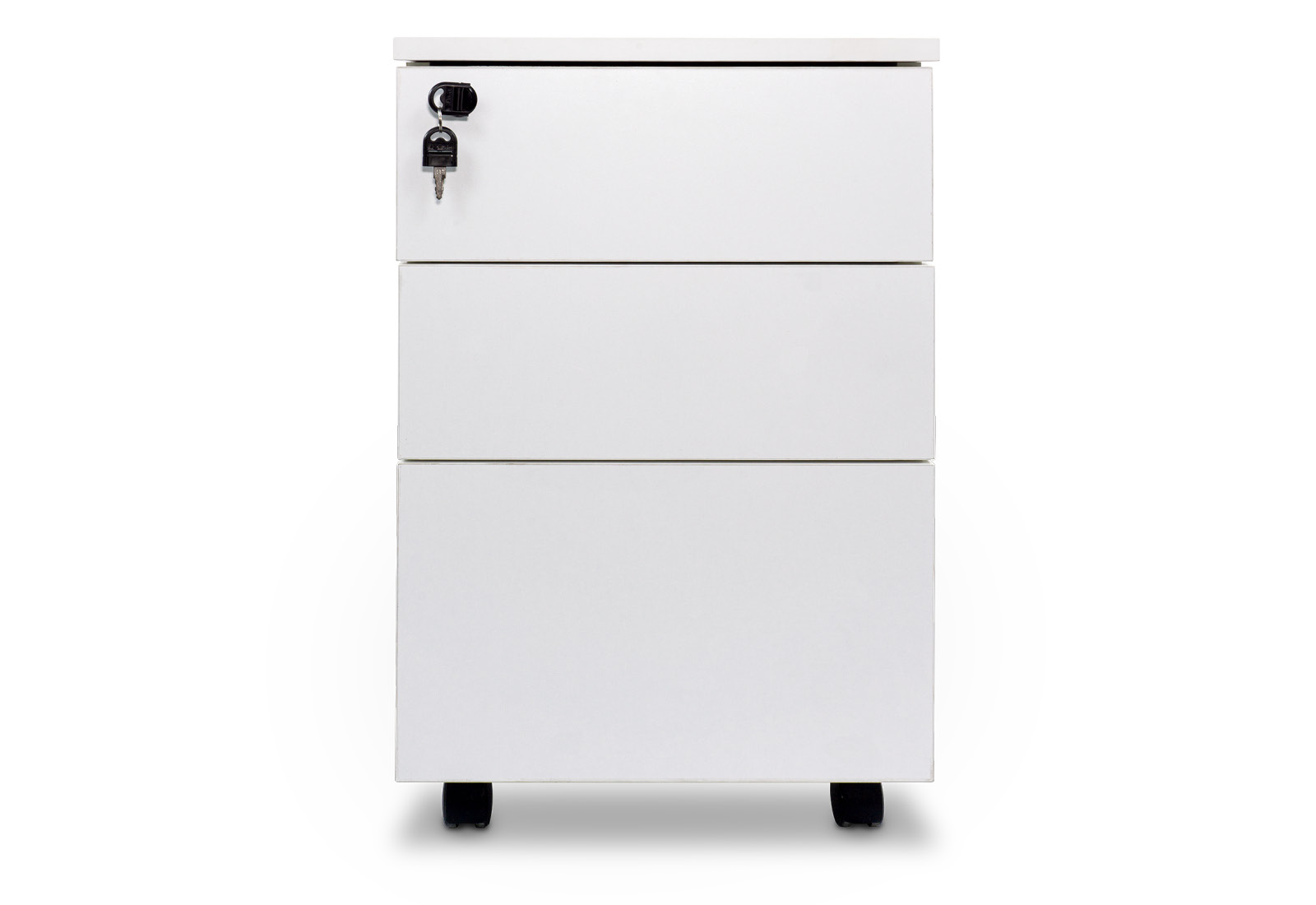 Roller container FRIDA for desks, 3 drawers, 400 mm x 455 mm x 620 mm