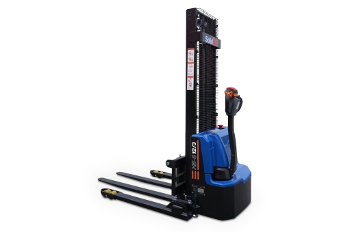 Fully powered electric straddle stacker HE-S12/3, 3.000 mm lift, WLL 1. ...