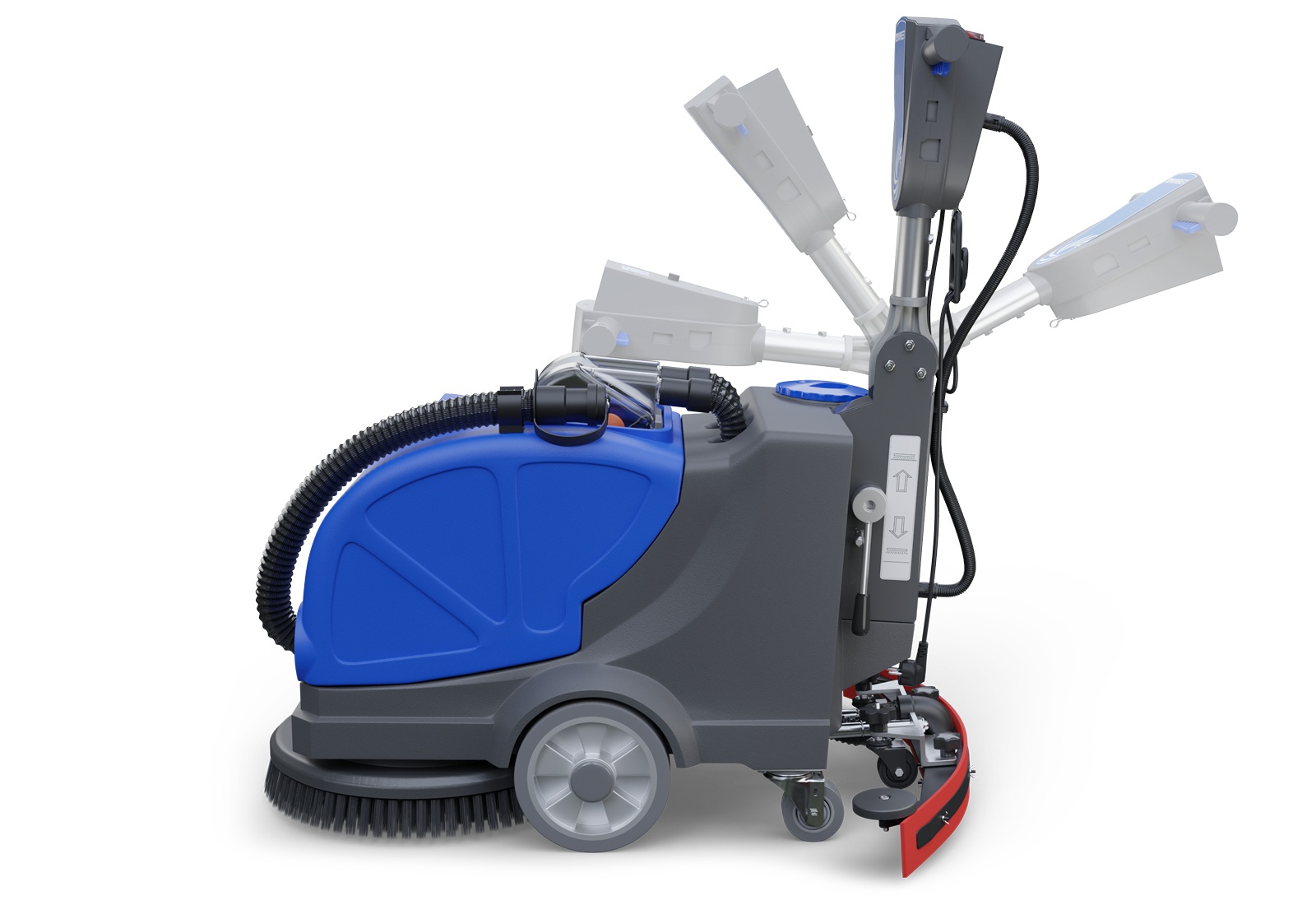 Scrubber dryer SWM30, 1.200 m²/h, brush diameter 430 mm, wipeket