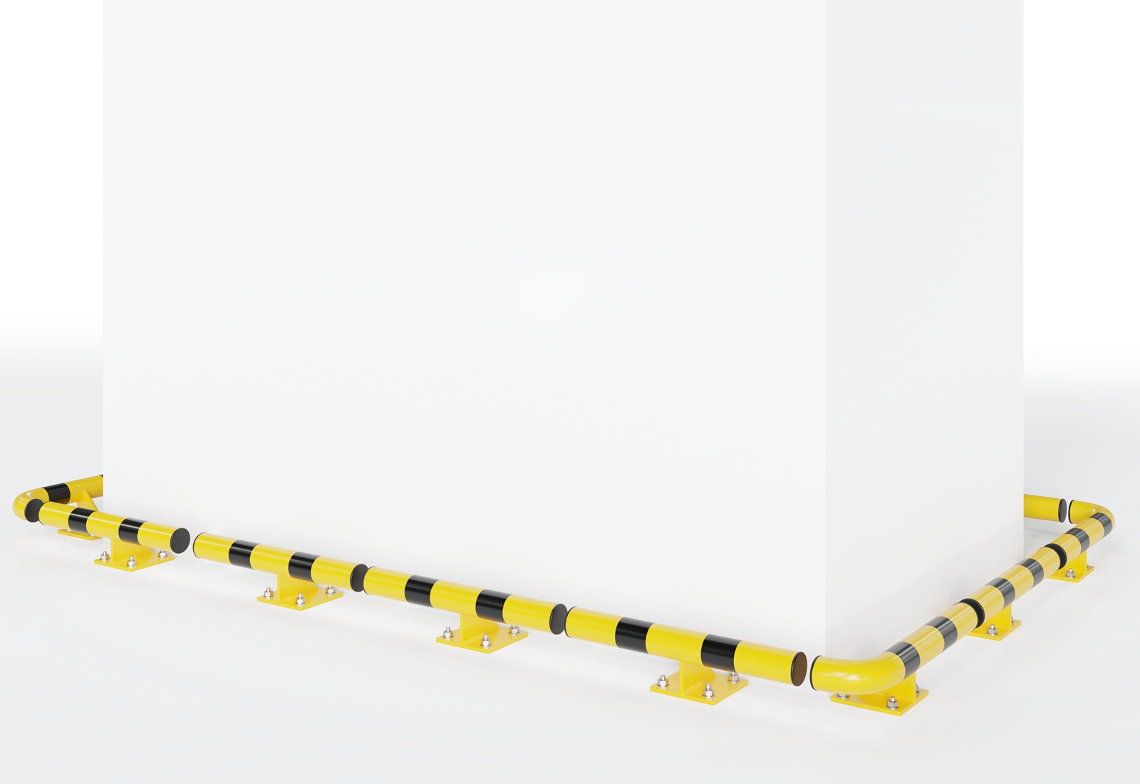 Modular crash protection bar for walls MWS-L500, 500 mm length made of ...