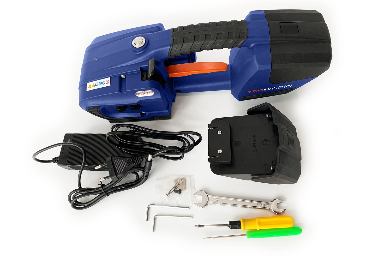 Strapping tool HU-P1316 incl. spare battery, strap width 13 - 16 mm ...