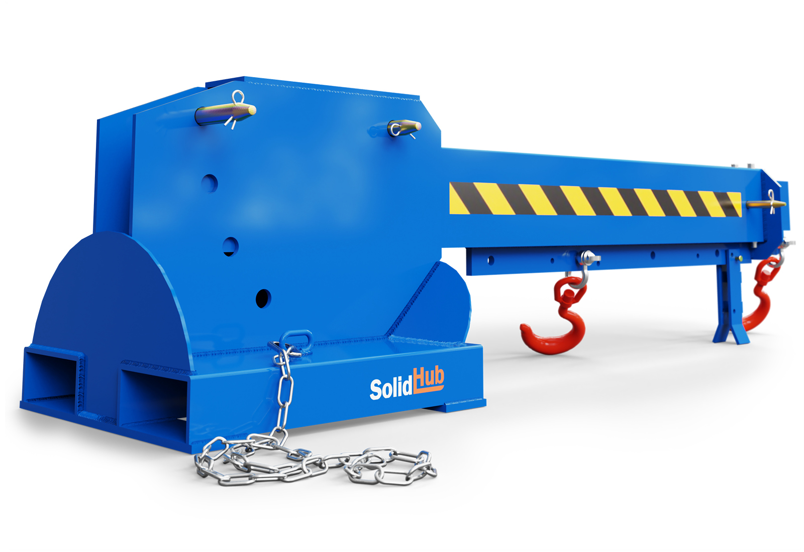 Crane arm, extendable and height adjustable WKA2500 for forklift truck ...
