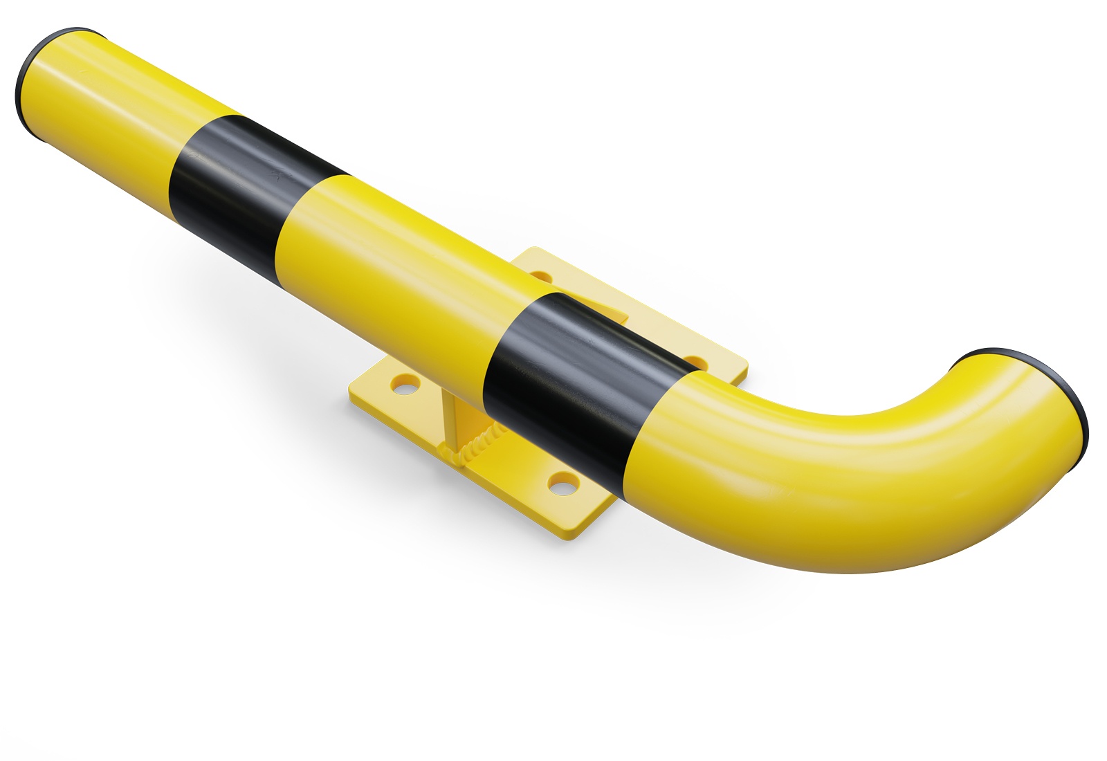 Modular crash protection bar for walls MWS-R500, 500 mm length made of ...